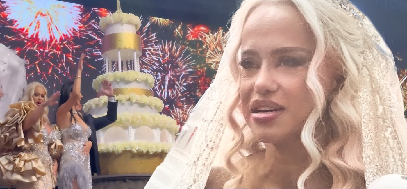 Anda și Joseph Adam, nuntă spectacol! Rochie de 25 de kilograme și tort ...