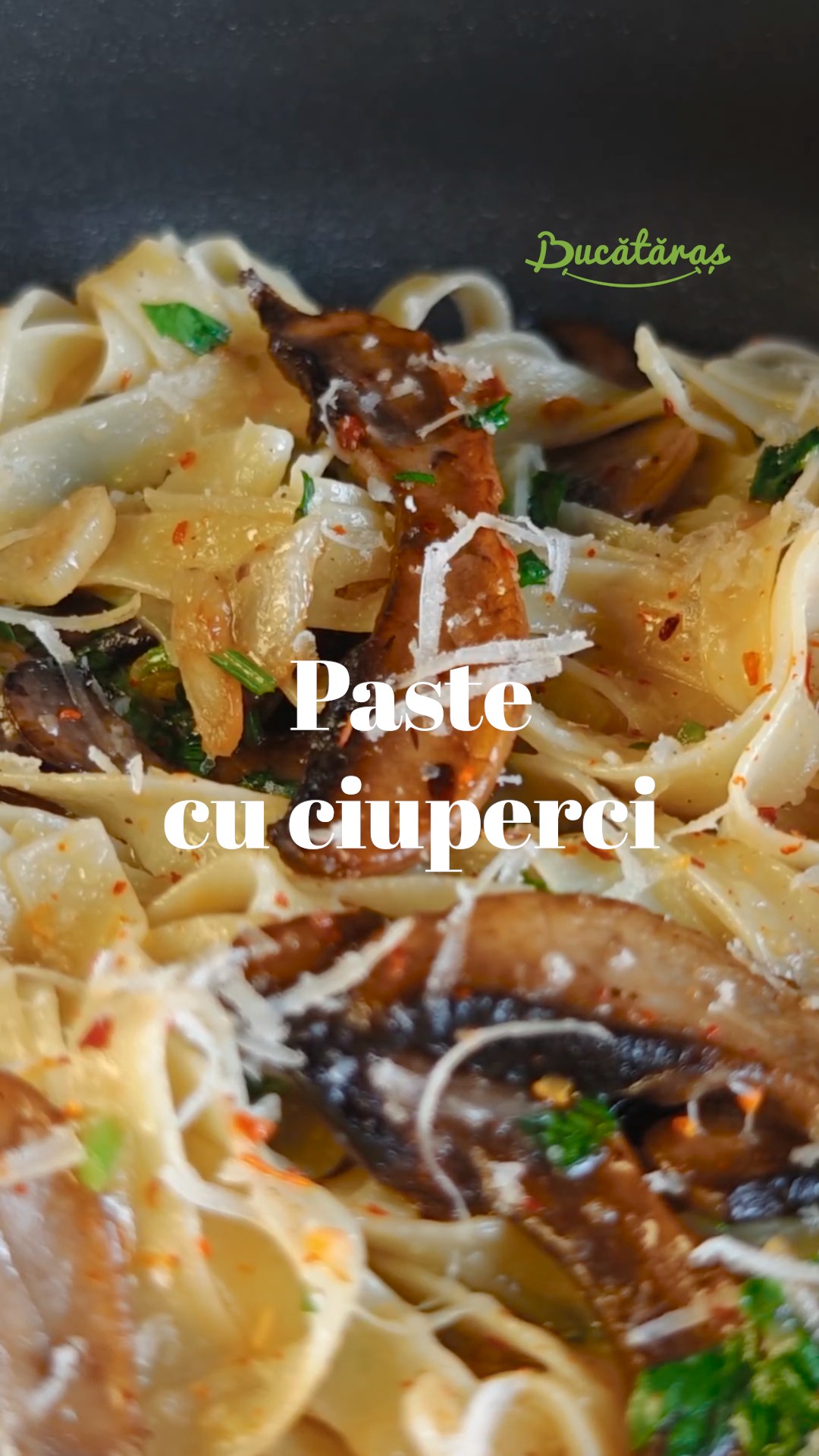 Paste cu ciuperci și parmezan - Rețeta gustoasă și rapidă - PHonline.ro