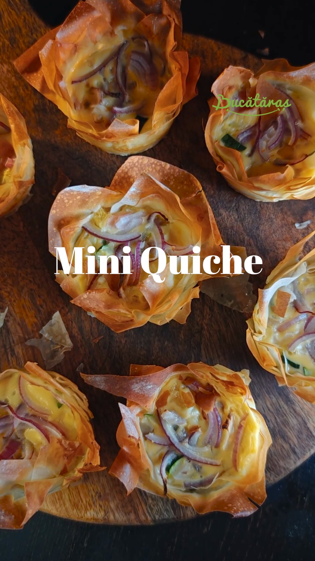 Mini quiche rapid cu șuncă și dovlecei - Simplu, ușor și gustos ...