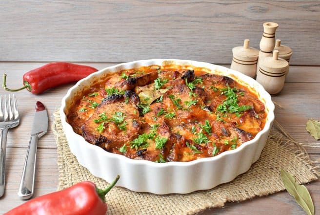 Reteta de cotlet cu legume si ardei copti la cuptor - PHonline.ro